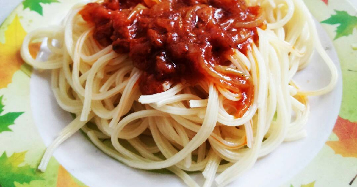 Resep Spaghetti Super Simpel oleh Miss Nora - Cookpad