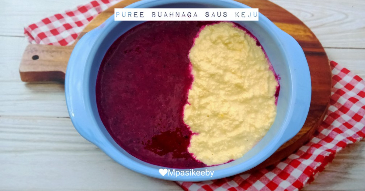 Resep Puree Buah Naga Saus Keju || Snack Mpasi 6 Bulan oleh ...