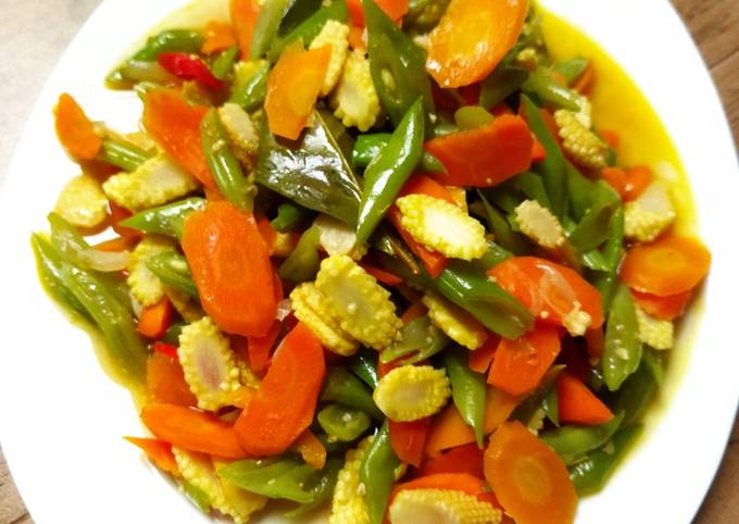 Resep Tumis ceria (wortel, buncis, putren) oleh Fitri Anggraeni - Cookpad