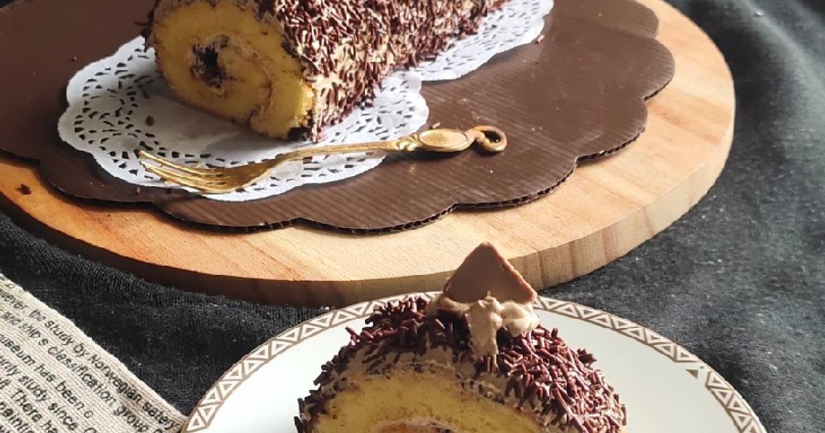 45 resep bolu gulung mocca seres enak dan mudah - Cookpad