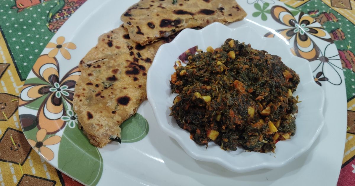 Dry Sarson Ka Saag Recipe by Dolly Kachhwani - Cookpad
