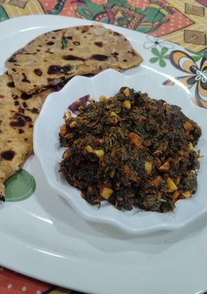 Dry Sarson Ka Saag Recipe by Dolly Kachhwani - Cookpad