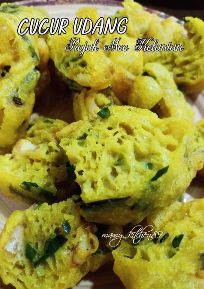 Resipi Cucur Udang (Rojak Mee Kelantan) oleh mamy_kitchen89 - Cookpad