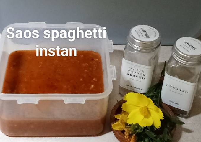 Resep 492. Saos Spaghetti Instan oleh Istikah 20444011 - Cookpad