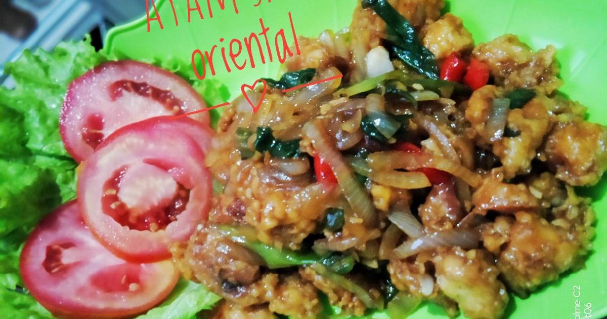 Resep Ayam saos oriental oleh fatika afsheen - Cookpad