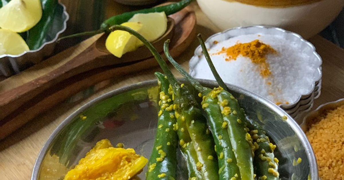 Nimbu Mirch Ka Achaar /Lemon Chilli Pickle Recipe by The_Rx_Cook - Cookpad