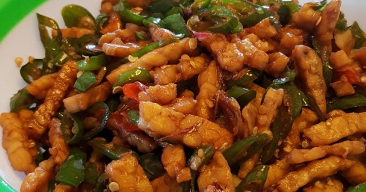 Resep Tempe Cabe Ijo Pedas Manis oleh Tugiya Ningsih - Cookpad
