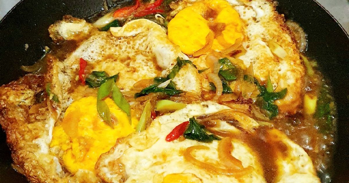 Resep Telur Mata Sapi Kuah Kecap oleh paprilia - Cookpad