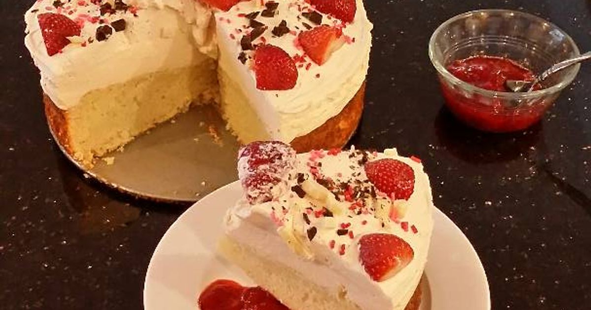 Strawberry Lemonade Mousse Cake Recipe By Fenway