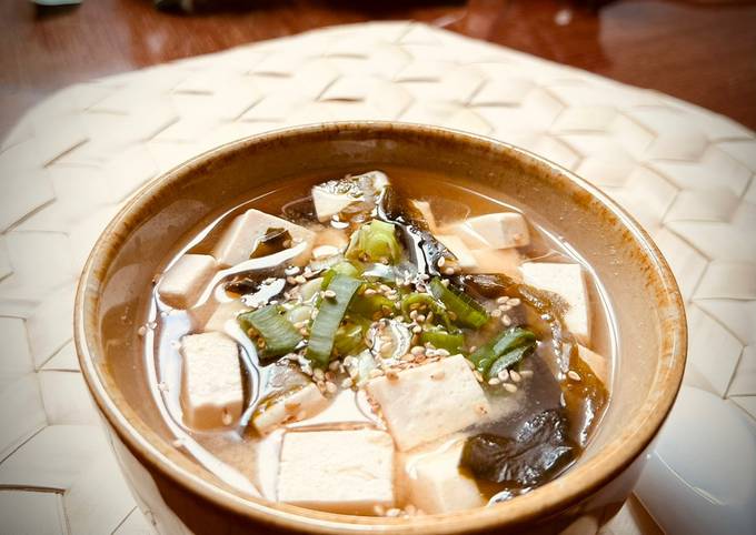 Resep Sup Tauco Jepang Homemade Miso Soup Dgn Homemade Kaldu Dashi Oleh Heniwatisuma Zabel