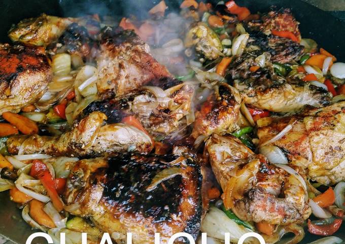 Pollo al disco (a la cerveza) Receta de Gualicho- Cookpad