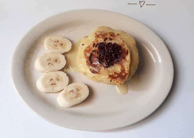 Resep Banana Pancake 'Kilat' oleh Martha Saragih Naibaho - Cookpad