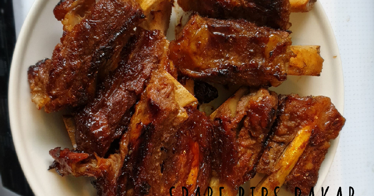 Resep Spare Ribs (Iga Sapi) Bakar/Panggang Empuk Meresap oleh Septi Dwi ...