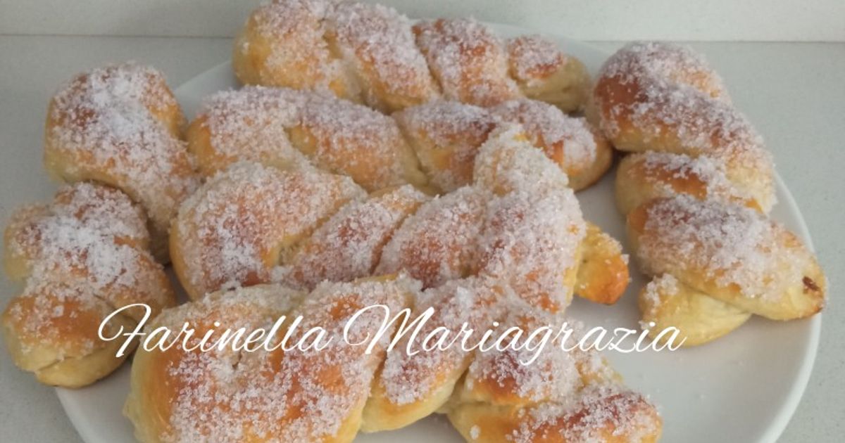 Ricetta Treccine Con Lo Zucchero Siciliane Fatti In Casa 👩‍🍳🏡 di ...