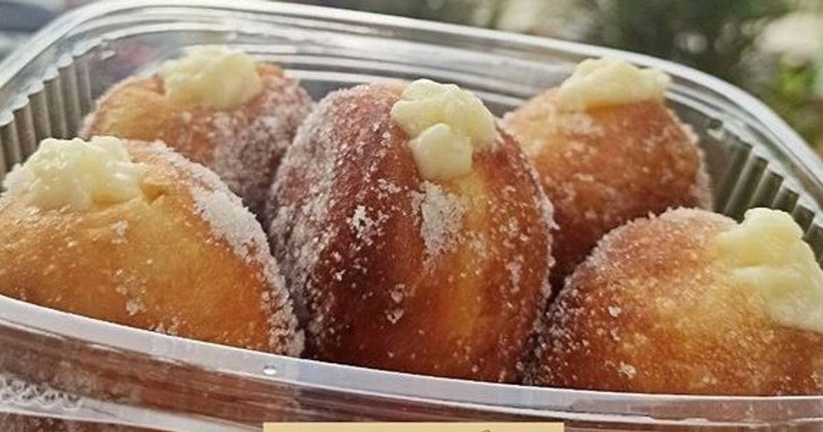 Bombas rellenas con crema pastelera y Nutella Receta de Cristina ...