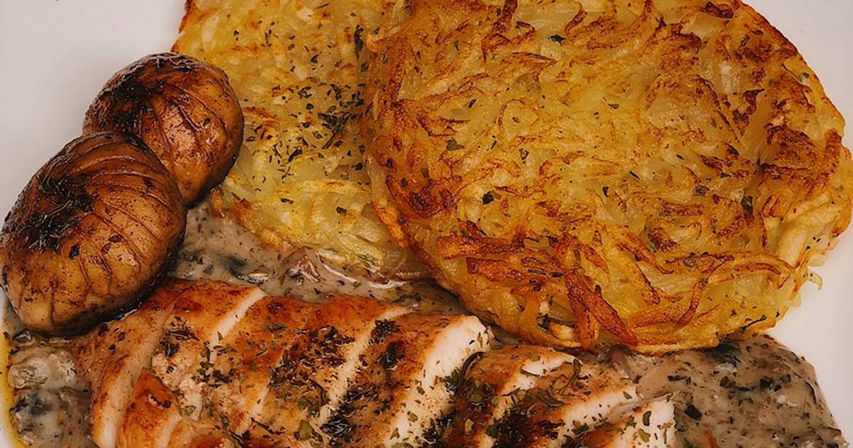 Resep Rosti with chicken truffle mushroom sauce oleh dapur ceu ipi ...