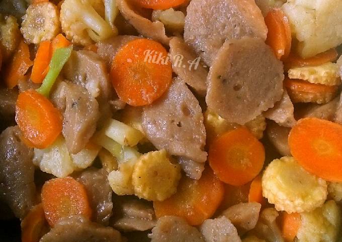 Resep Capcay Bakso Ikan oleh Dapur Amalia Rizki - Cookpad