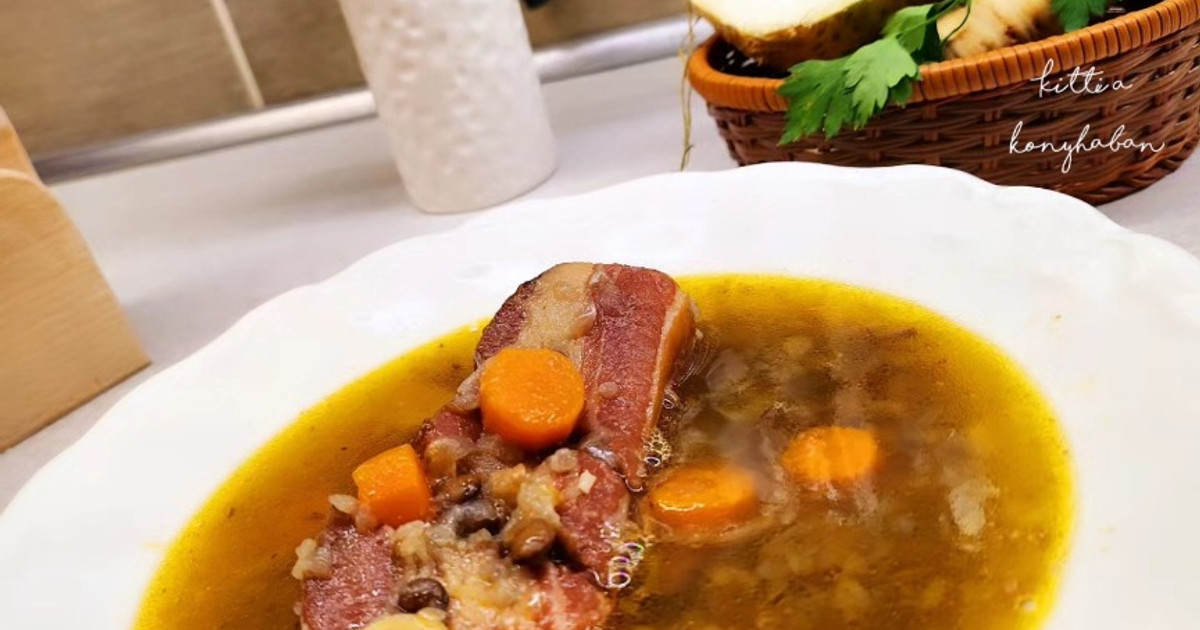 Lencseleves Füstölt Hússal 🐷🎉🎆 | Zagyi Kitti-Kitti a konyhában receptje ...