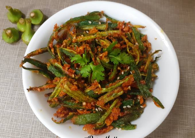 Bhindi Fry Recipe by Jasmin Motta _ #BeingMotta - Cookpad