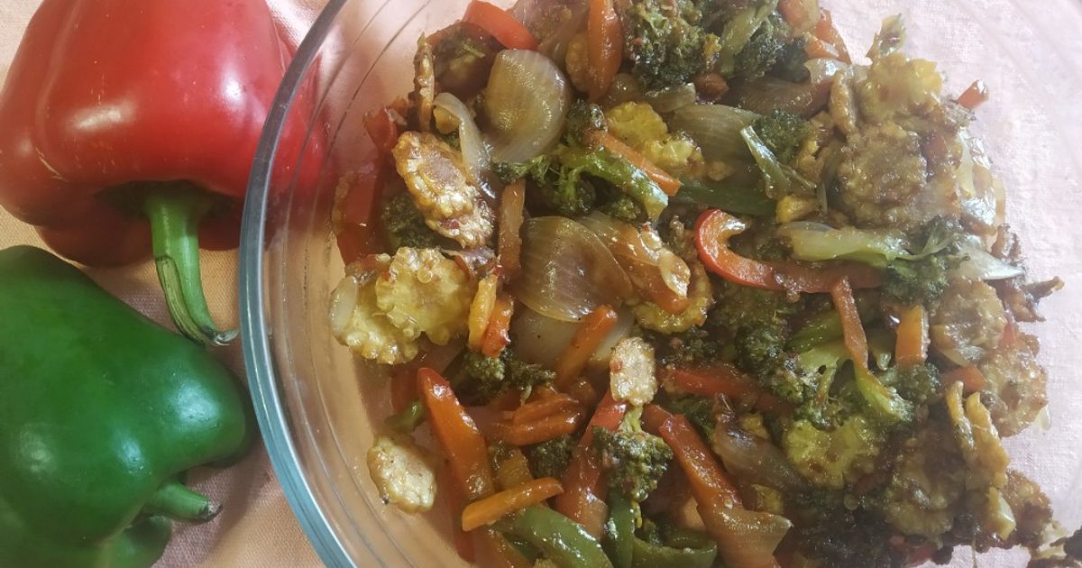 Chilli Fried Vegetables Recipe by Anu's Delight - Cookpad
