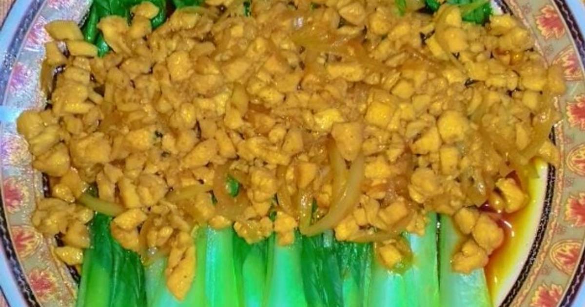 Resep Tumis Pakcoy Ayam Cincang oleh Rufaida Hidayat - Cookpad