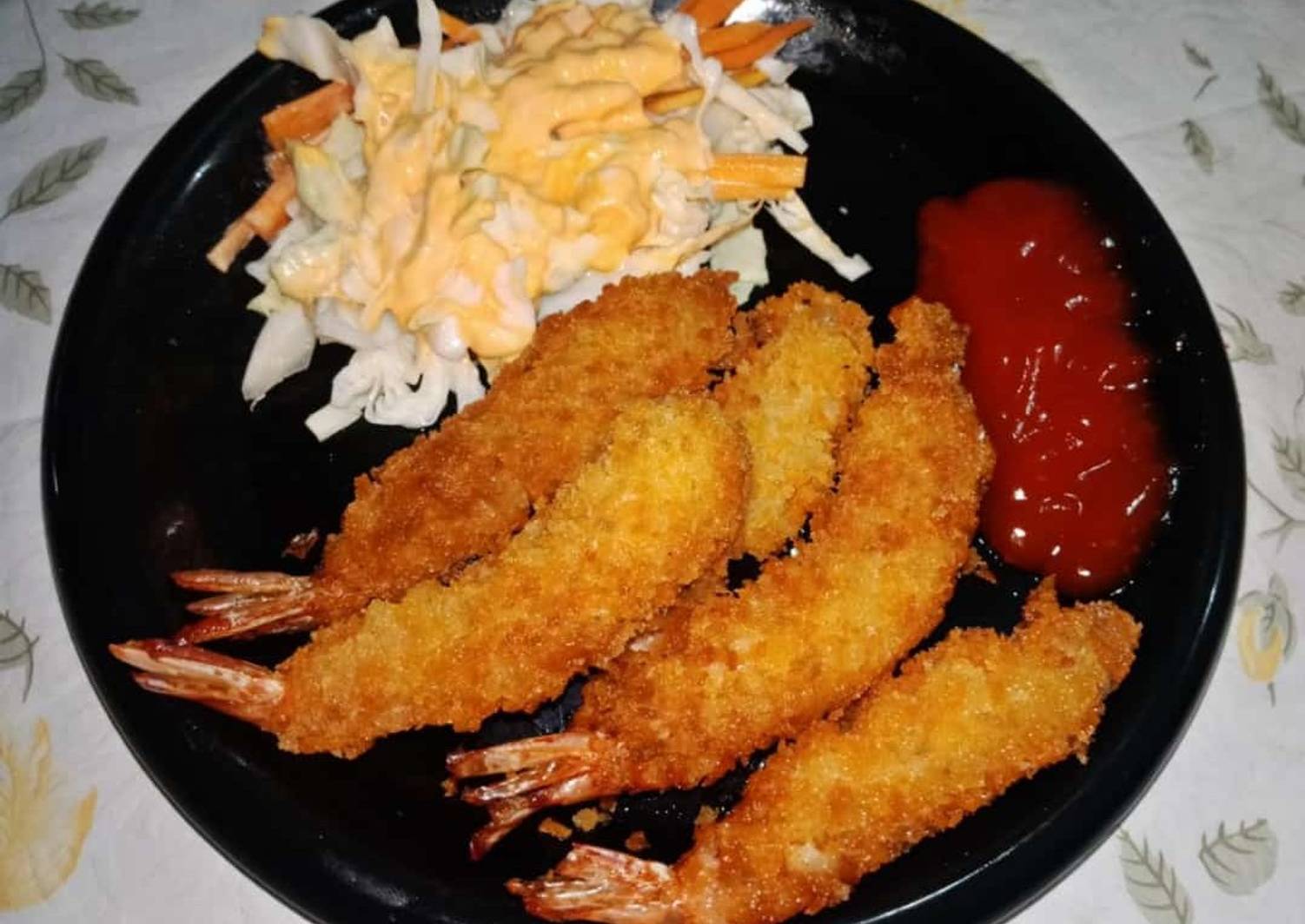 Resep Ebi furai & salad ala hokben oleh Nissa Mardhiya - Cookpad
