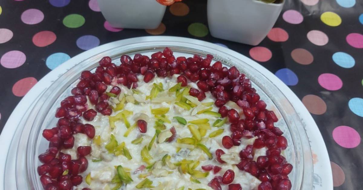 Pomegranate curd raita Recipe by Nargis shaikh Shaukat - Cookpad