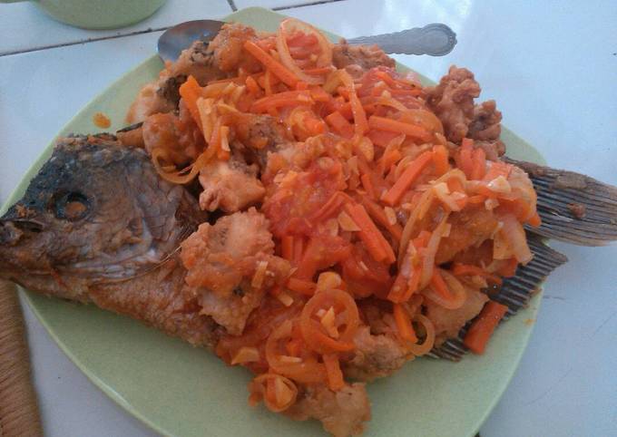 Resep Gurame rica rica asam manis oleh Ismi Febriyanti - Cookpad