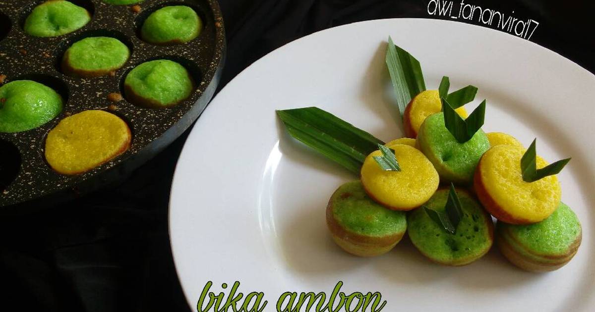 Resep Mini Bika Ambon Ekonomis (#enakkanbikinsendiri) oleh Dwi W - Cookpad