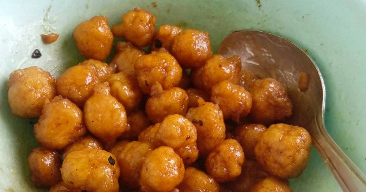 Resep Pilus kres kres saus teriyaki (putihnya tahu kepong) oleh vivi ...