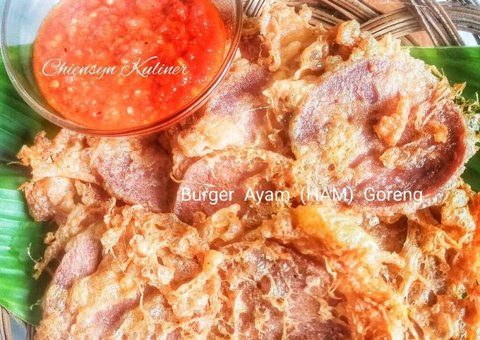 Resep Burger Ayam (HAM) Goreng oleh Chiensyn Kuliner - Cookpad