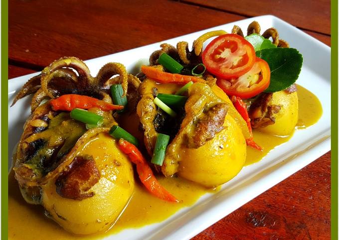 Resep Sotong Kodok Bumbu Kuning oleh Linda Rengganis - Cookpad