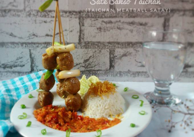 Resep Sate Bakso Taichan (Taichan Meatball Satay) #PR_Sate oleh Dish by ...