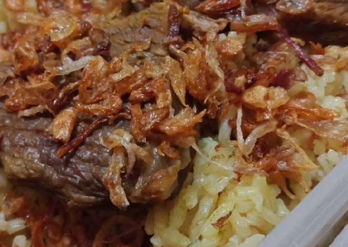 Resep Nasi kabsah daging sapi beras lokal oleh Ummu Nahkwa Kitchen ...