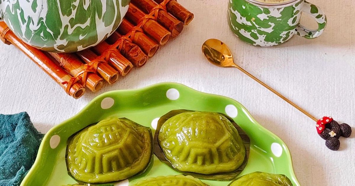 Resep Pandan Angku With Coconut Filling / Kueku Inti Kelapa oleh Hety ...