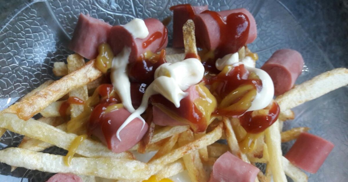 Salchipapas Receta de Anto Ro- Cookpad
