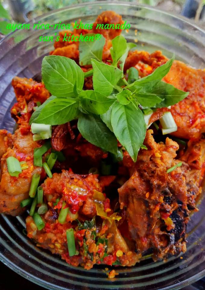 Resep Ayam rica-rica khas manado super pedas oleh San's Kitchen - Cookpad
