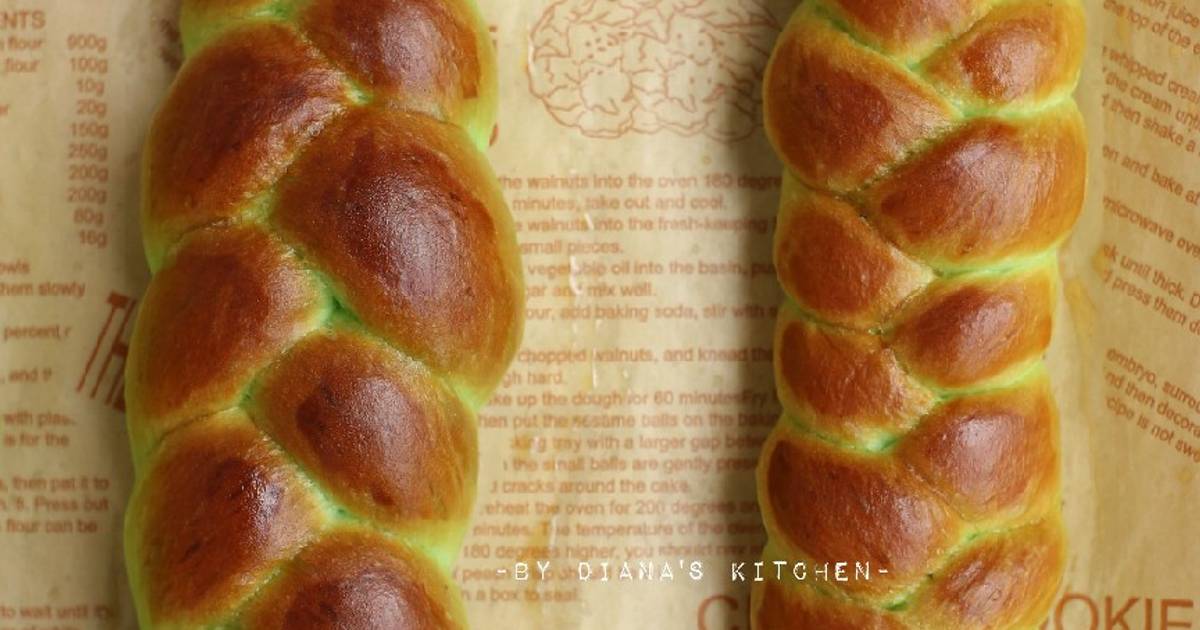 Resep Roti Pandan Kepang Oleh Diana Nurjanah Cookpad