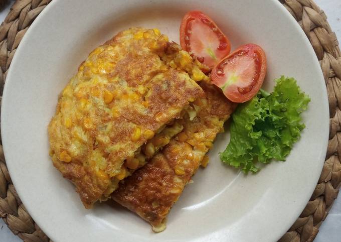 Resep Dadar Telur Jagung Manis oleh Meieka - Cookpad