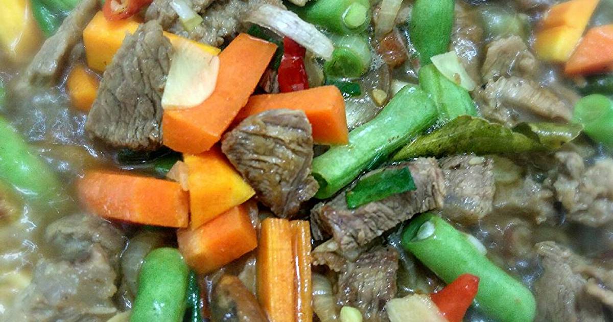 Resep Oseng Daging Sapi Nano Nano oleh 🍒Agiel🍒 - Cookpad