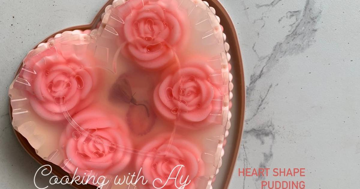 Resep Hearted shaped pudding oleh Cooking with Ay - Cookpad