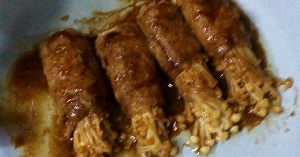 Resep Beef Enoki Roll BBQ oleh BEY'S KITCHEN - Cookpad