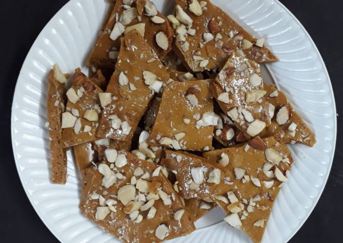 ड्राई फ्रूट्स गुड़ गट्टा (Dry fruits gur gatta recipe in Hindi) रेसिपी ...