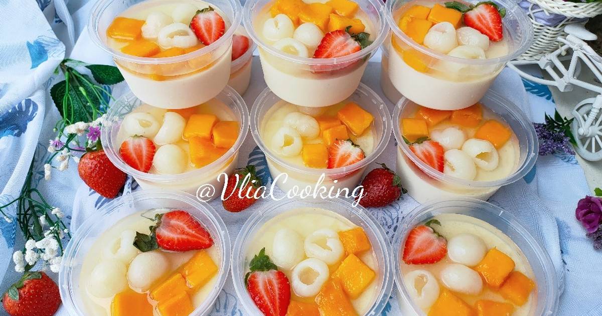 Resep Puding Buah Lembut dan Segar: Enak dan Praktis Dibuat Di Rumah!