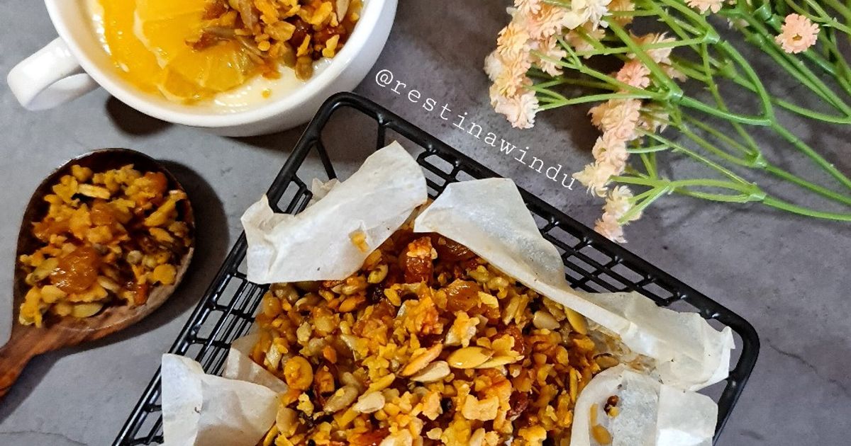 Resep Granola Tempe (Cemilan Sehat Untuk Diet) oleh Windu Restina - Cookpad