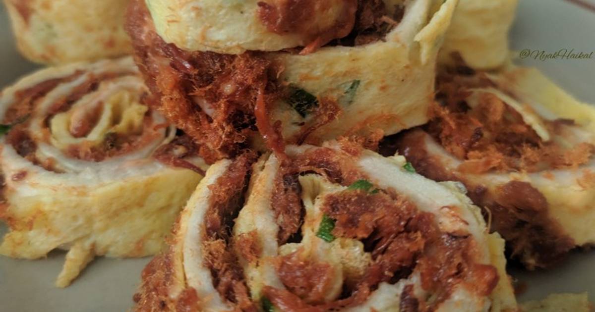 29 resep telur gulung abon enak dan mudah - Cookpad