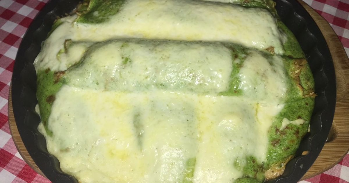 Canelones De Espinaca Rellenos De Carne Y Salsa Blanca 💖💖💖 Receta de ...