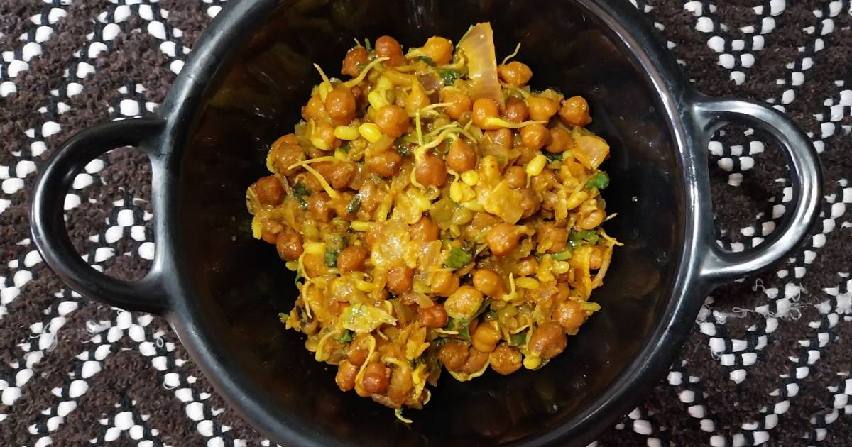 Mix Sprouts Sabji Recipe by Dr Vidyashree - Cookpad