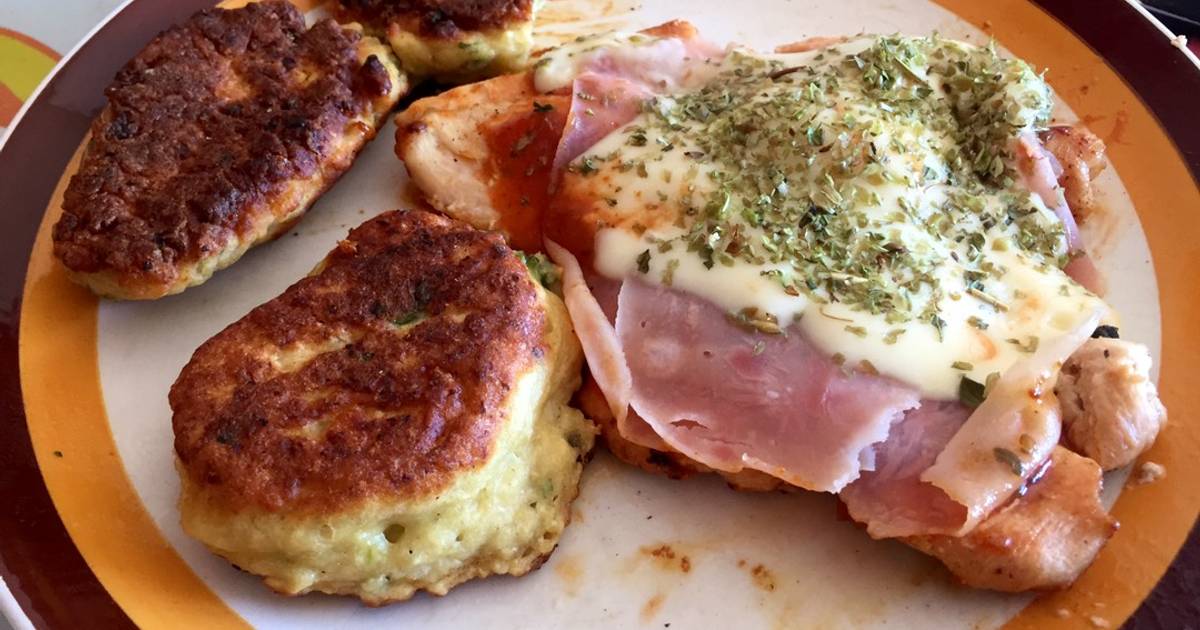 Pechuga grillada napolitana con bocadillos de coliflor Receta de ...