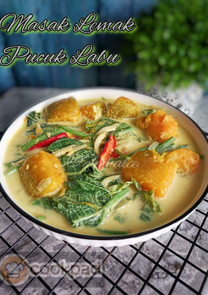 Resipi Masak Lemak Pucuk Labu oleh Q'leenalee's Kitchen - Cookpad
